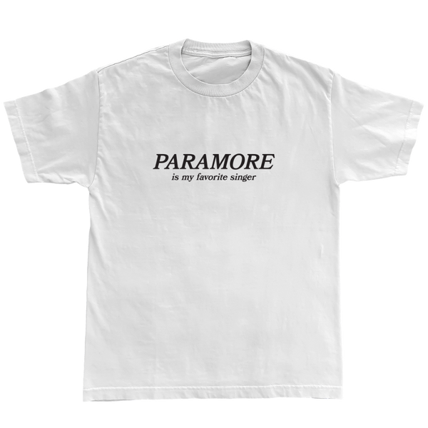 Paramore is my Favorite Singer T-Shirt III (White) - Paramore Official ...